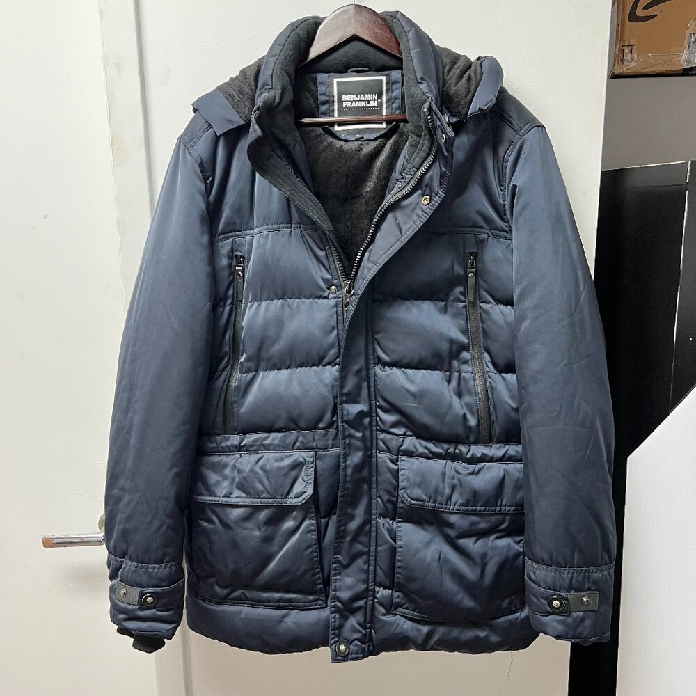 Benjamin Franklin Insulated Jacket With Hood - Xl - Gem